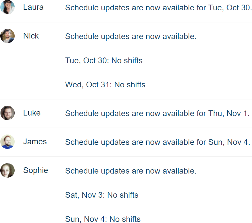Reminders and Notifications - Findmyshift